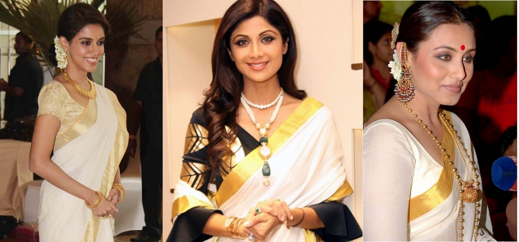 The Fashion and Popularity of Kerala Saree - FashionBuzzer.com