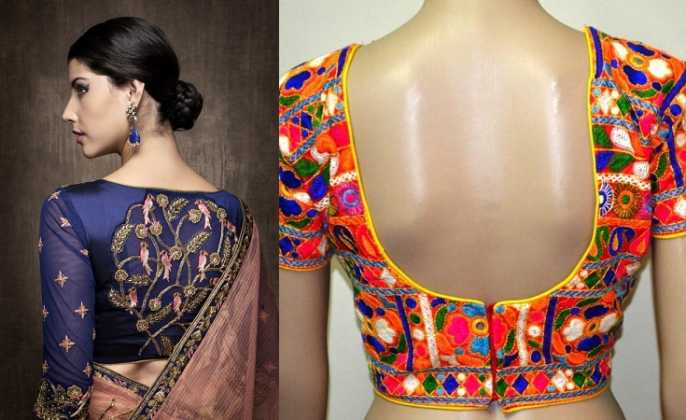 The Vibrant And Ever Gorgeous Phulkari Designer Blouses - FashionBuzzer.com
