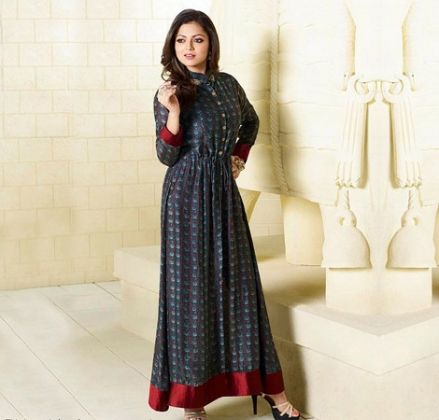 Closed Collar Kurtis - Attire For An Simple Yet Elegant Look ...