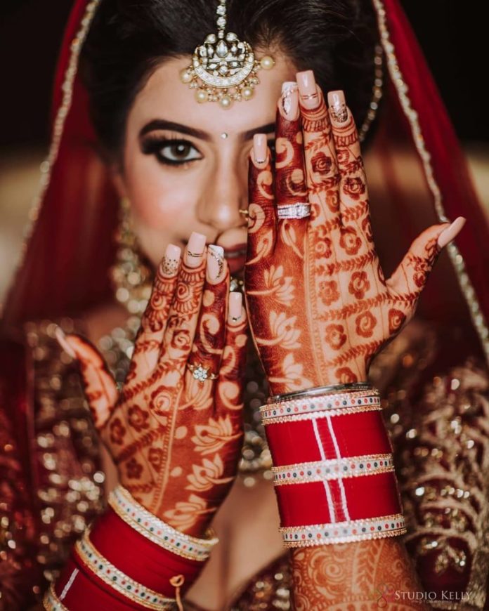 Stunning Nail Art Ideas For An Indian Bride - FashionBuzzer.com